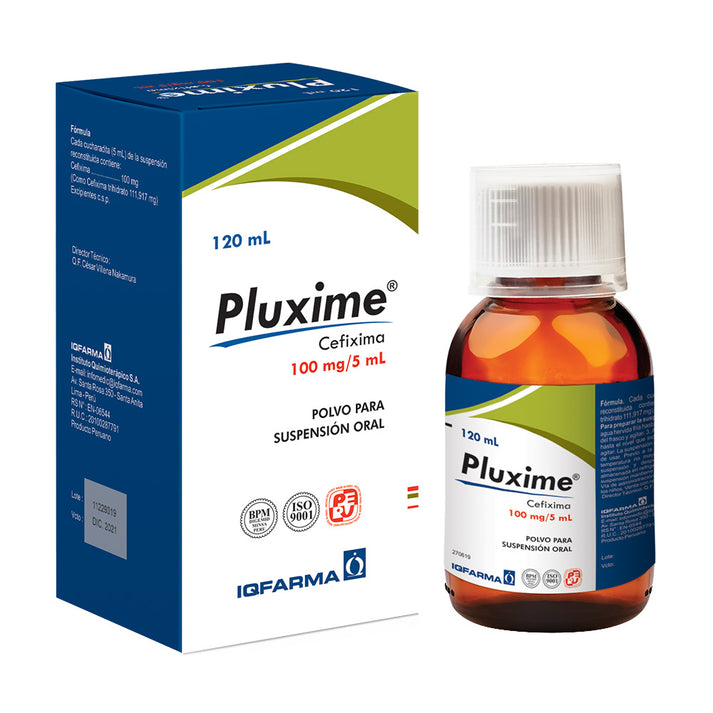 PLUXIME 100MG/5ML POLVO PARA SUSP. ORAL - FRASCO X 120ML – qhalisalud ...